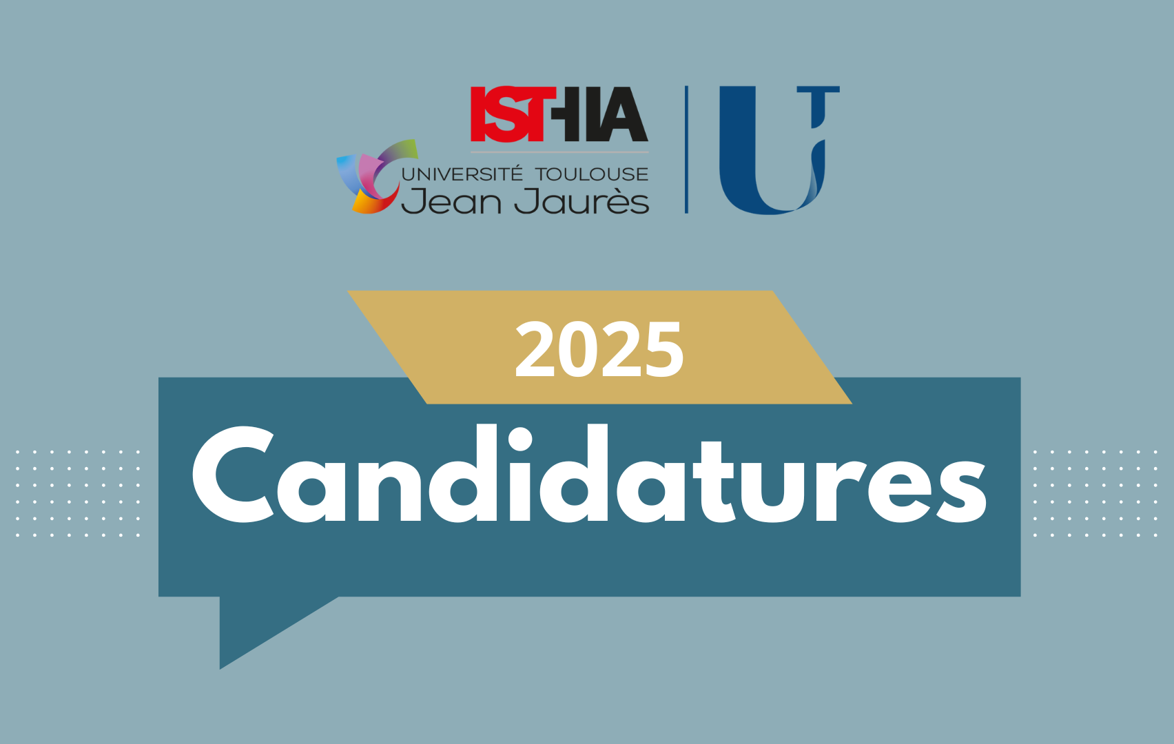 Ouverture des candidatures - ISTHIA